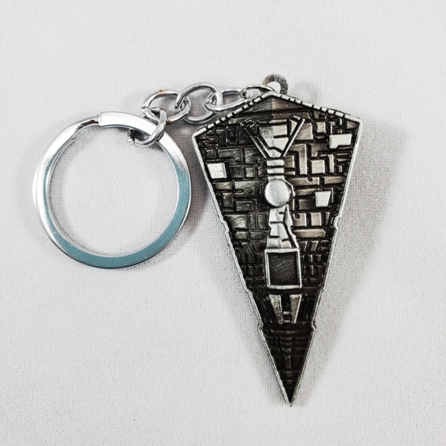 Super Star Destroyer Keychain - Solid Pewter Metal Star Wars