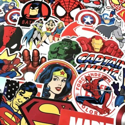 Superhero Stickers: Great Deal 50 Pcs DC And Marvel Stickers