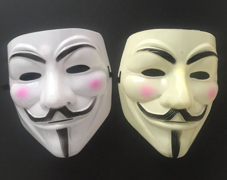 Anonymous Mask: V Vendetta Guy Fawkes Halloween Mask JUST IN