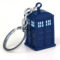 Tardis Keychain - Rare Cast Metal Doctor Who Tardis Keychain