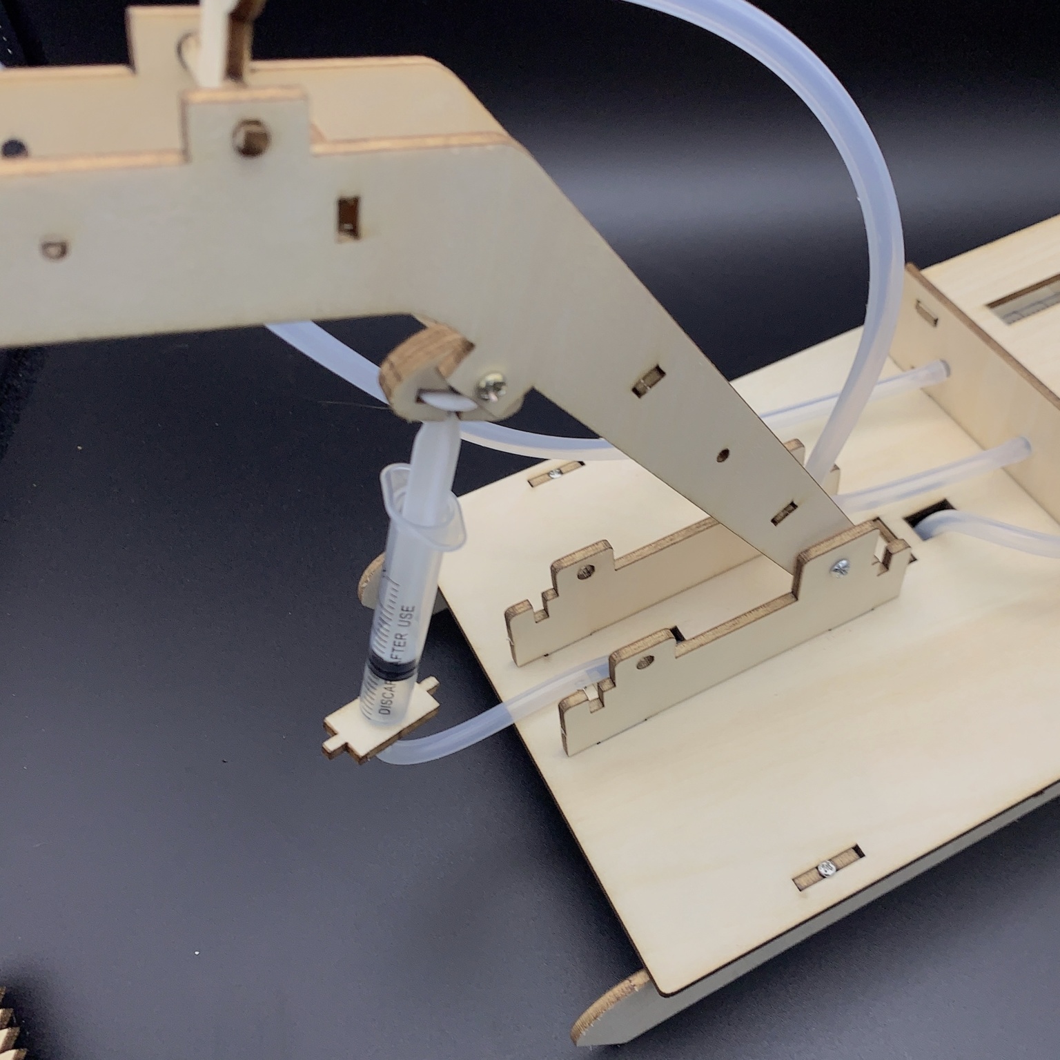 Hydraulics Model Kit - Wooden Hydraulic Excavator Model