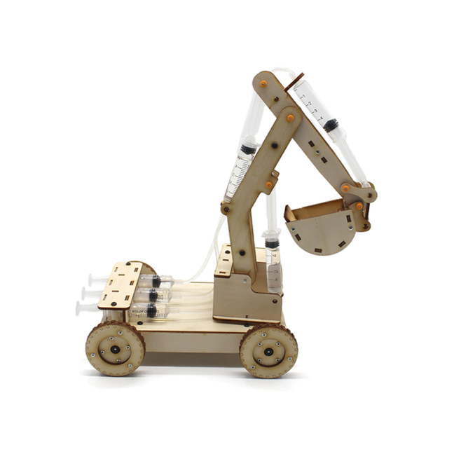 Hydraulics Model Kit - Wooden Hydraulic Excavator Model