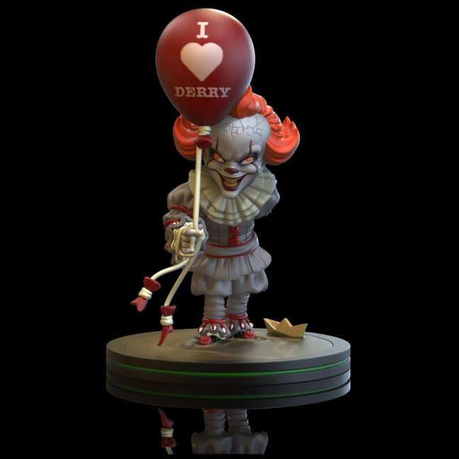 Pennywise Figure - It Chapter 2 Pennywise I Heart Derry Q-Fig