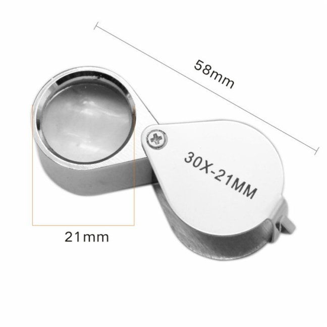30x Jewelry Loupe Magnifier - In The Field Magnifying Glass