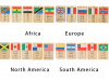 National Flags Of The World Domino Set - 100-Piece Wooden Domino Set ...