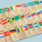 National Flags Of The World Domino Set - 100-Piece Wooden Domino Set ...
