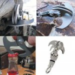 Stainless Steel Folding Gravity Claw / Mini Grappling Hook - Geek Slop ...