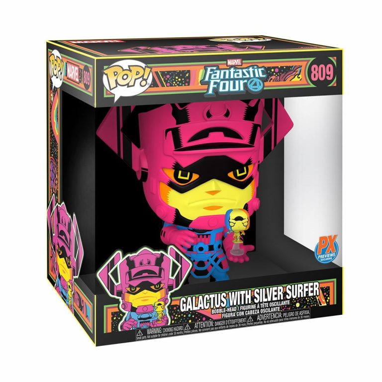 Marvel Galactus With Silver Surfer Black Light Version Jumbo 10-Inch ...