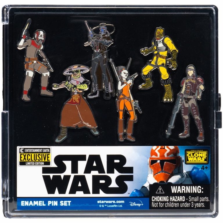 Star Wars Bounty Hunters Enamel Pin 6-Pack - Exclusive - Geek Slop Online