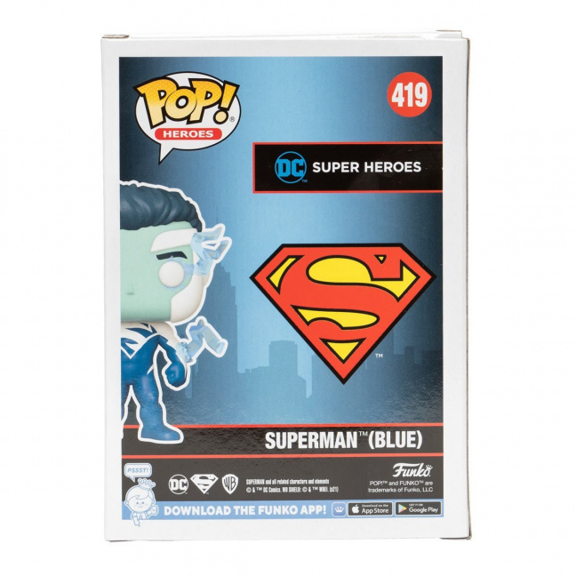 Superman Blue Pop! Vinyl Figure - 2021 Convention Exclusive - Geek Slop ...