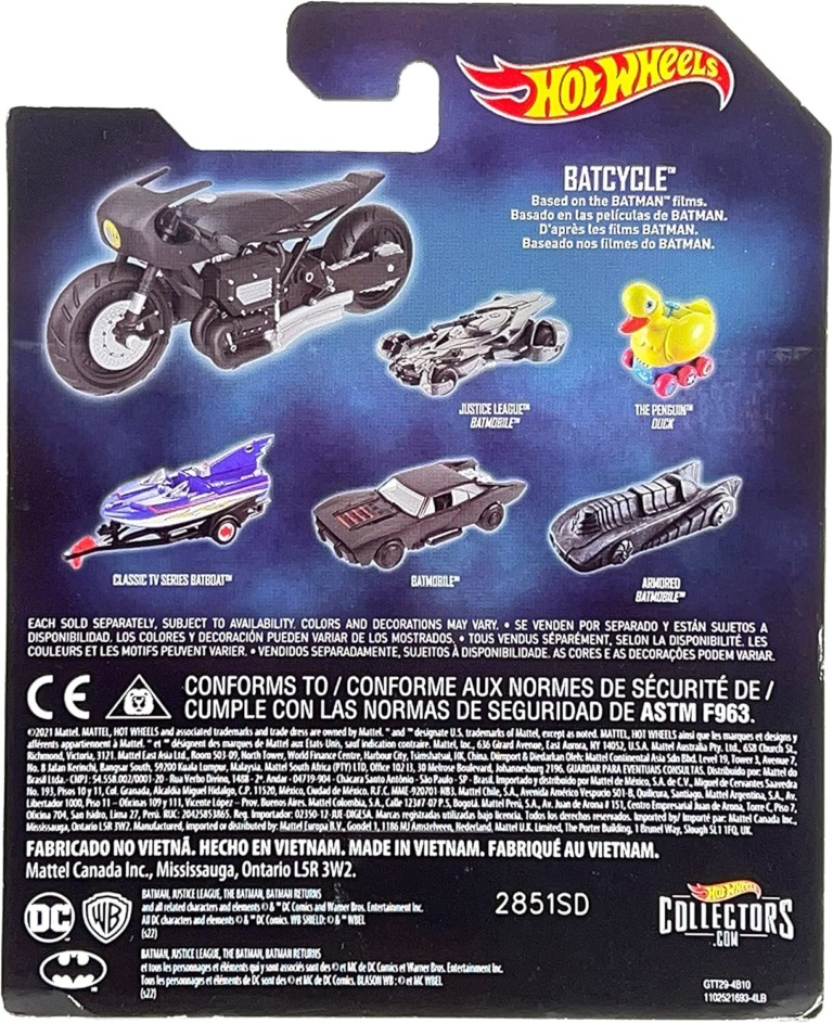 Hot Wheels Batman 1:50 Scale Vehicle 2022 Wave 1 - Armored Batmobile ...