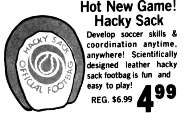 The Hacky Sack Footbag Fad Of The 1980's - Geek Slop