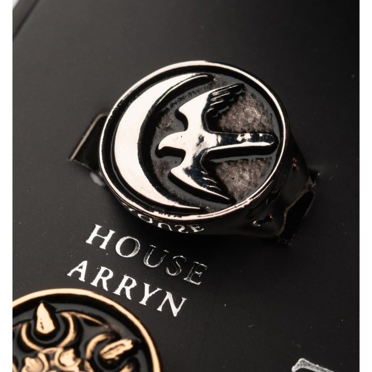 Game Of Thrones Houses Ring Set - 8-piece Adjustable Metal Rings With ...