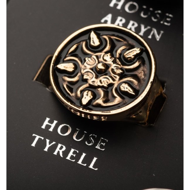 Game Of Thrones Houses Ring Set - 8-piece Adjustable Metal Rings With ...