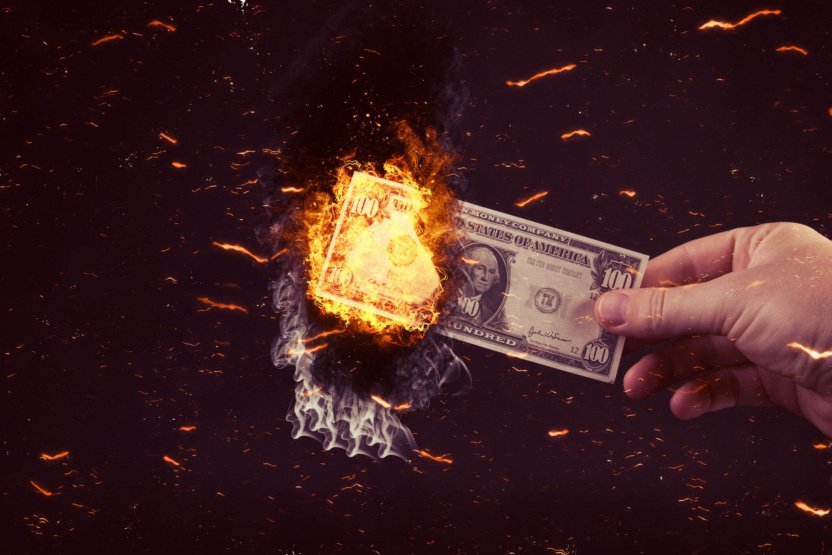 Burning Through Money Experiment (or Is It A Magic Trick?) - Geek Slop