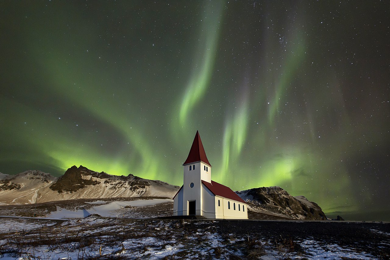 The Northern And Southern Lights (Aurora Borealis Or Aurora Australis ...