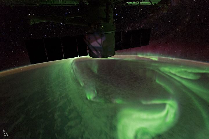 The Northern And Southern Lights (Aurora Borealis Or Aurora Australis ...