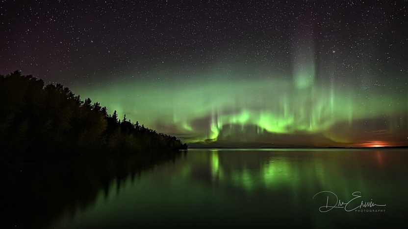 The Northern And Southern Lights (Aurora Borealis Or Aurora Australis ...